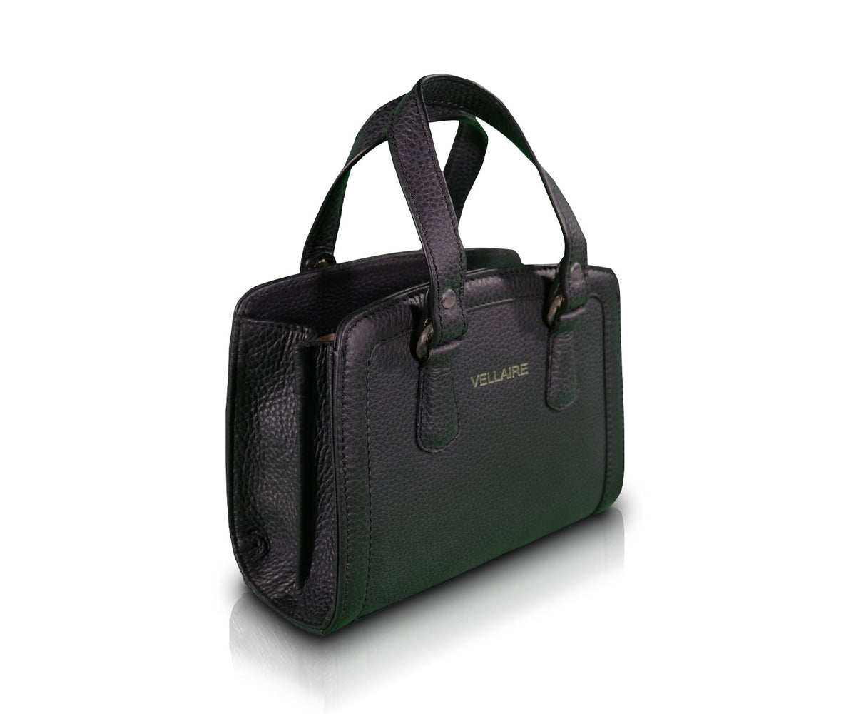 Naples Noble Handle Bag | Coffee – Vellaire